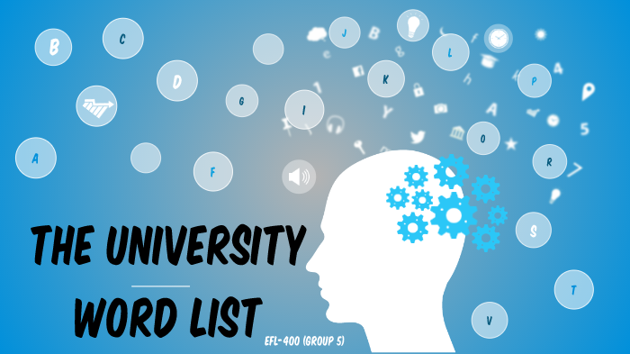 The University Word List by Ruwaida Arsodla on Prezi