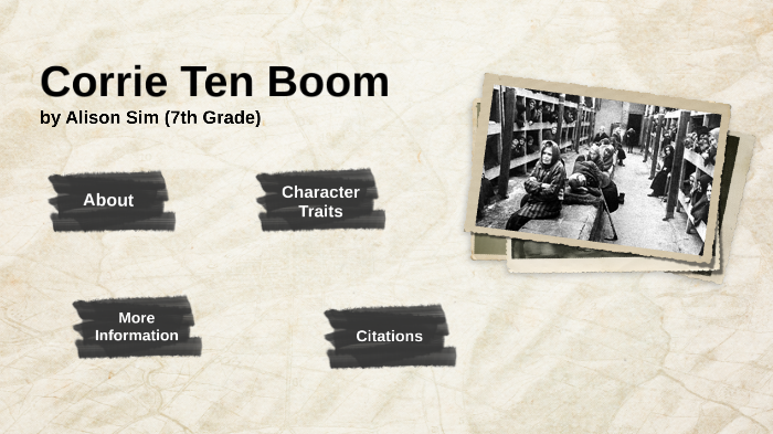 Corrie Ten Boom Presentation by Alison Sim on Prezi