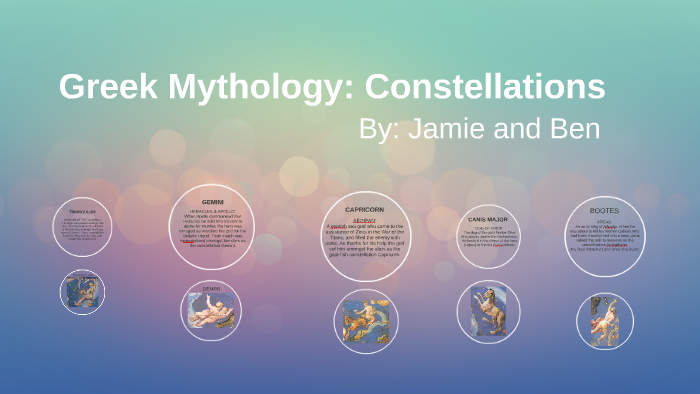 Greek Mythology: Constellations by Jamie Schod on Prezi