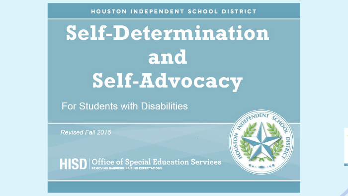 Self-Determination and Self-Advocacy for Students with Disabilities ...