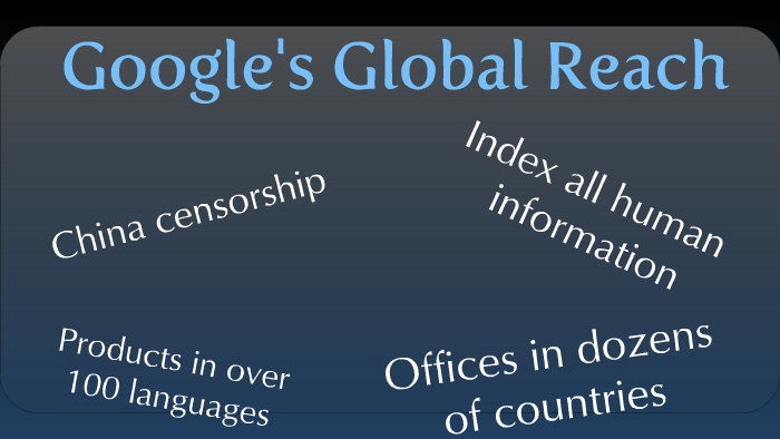 Google - Globalization Process & Global Strategy by Mike Schroll on Prezi