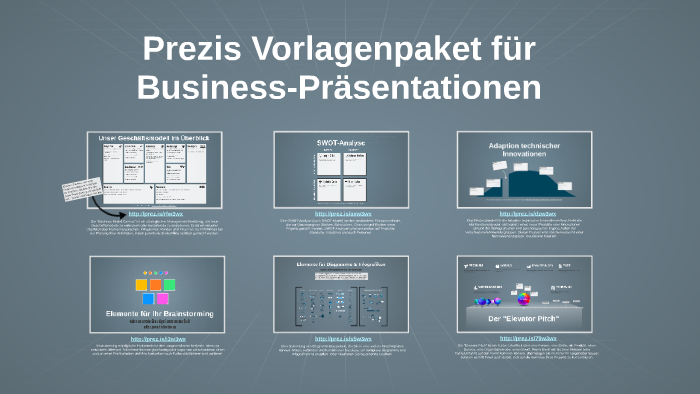 Prezis Vorlagenpaket für Business-Präsentationen by Prezi auf Deutsch ...