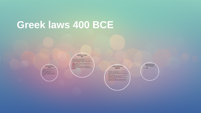 Greek laws 400 BCE by praveen balan on Prezi