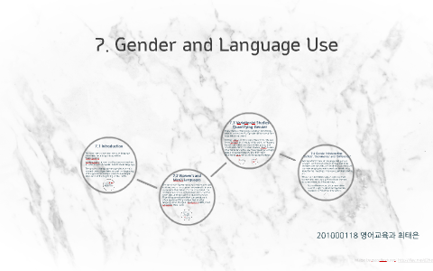 7. Gender and Language Use by 태은 최 on Prezi