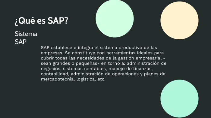 Que es SAP y para que Sirve by efrain lopez m. on Prezi