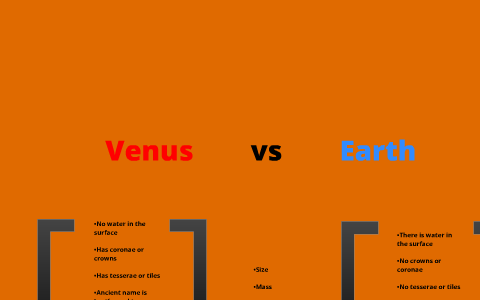 Comparison (Mars vs Earth: Venus vs Earth)) by len amores