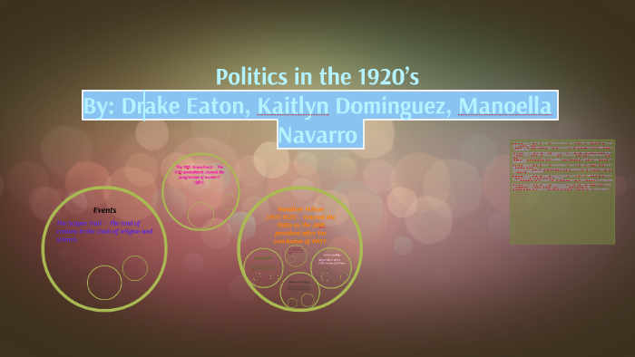 Politics in the 1920’s by d f on Prezi