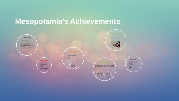 Mesopotamia's Achievements by Ashley Ethridge on Prezi
