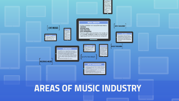 FOUR MAIN AREAS OF MUSIC INDUSTRY by Derryn Friend on Prezi