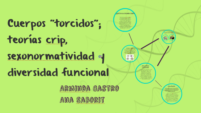 Cuerpos "torcidos"; teorías crip, sexonormatividad y diversi by Ana Saborit López on Prezi