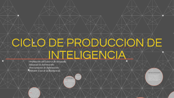 CICLO DE PRODUCCION DE INTELIGENCIA by Ramiro Urbano on Prezi