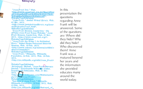 Anne Frank by Casey Hinchman on Prezi