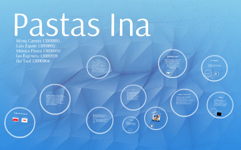 Pastas Ina by luis equite on Prezi