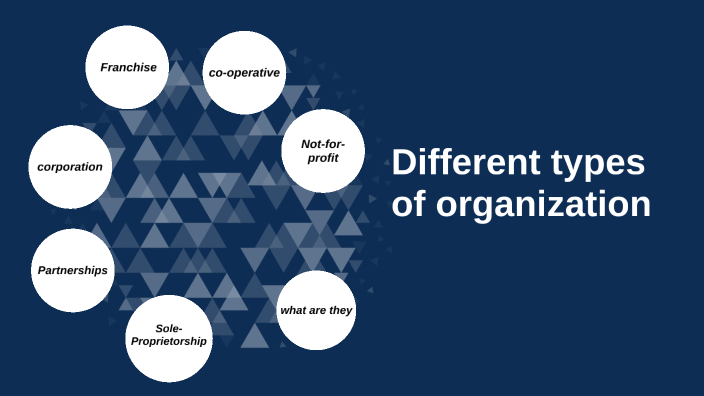 different types of organization by god of war on Prezi