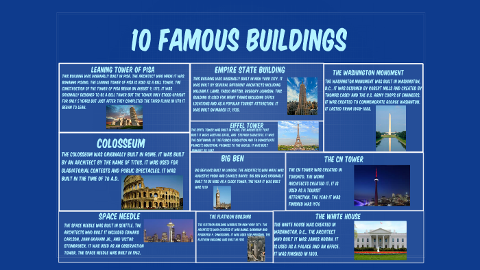10 famous buildings by Adela Villarreal on Prezi