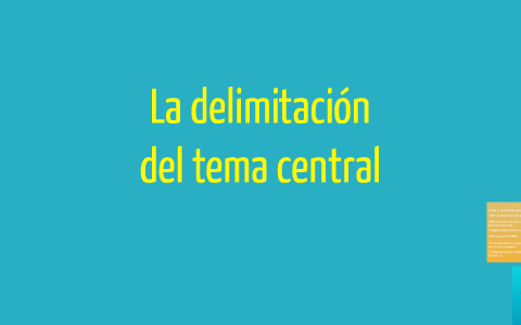 La delimitacion by on Prezi
