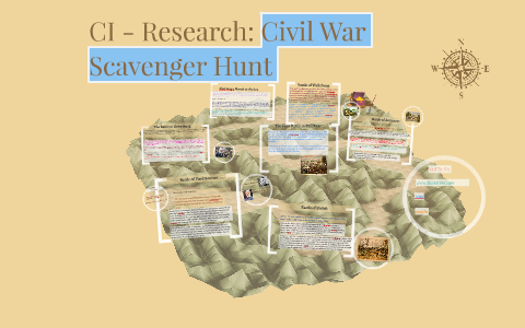CIVIL WAR Scavenger Hunt by Adriane Leonard on Prezi