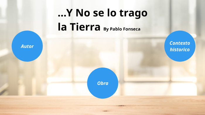 …y no se lo tragó la tierra by pablo fonseca on Prezi