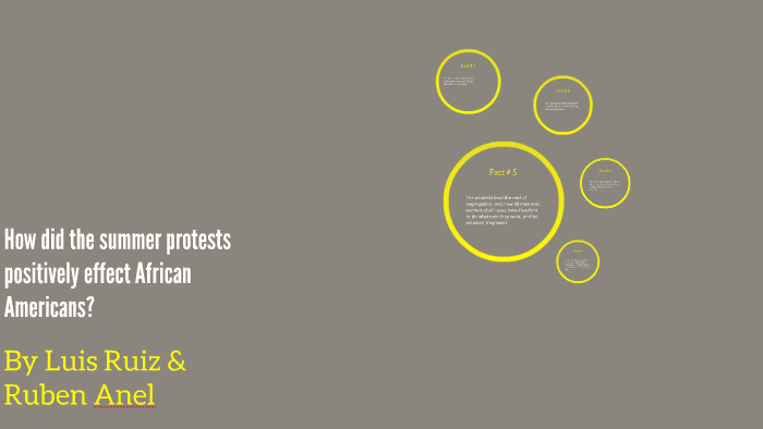 How did the protests positively effect African Americans? by Luis Ruiz ...