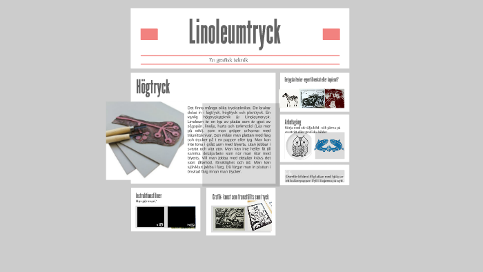 Linoleumtryck by Lotta Lindberg on Prezi