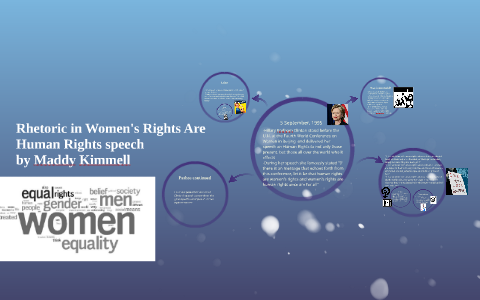 Rhetoric in Women's Rights Are Human Rights speech by maddy kimmell