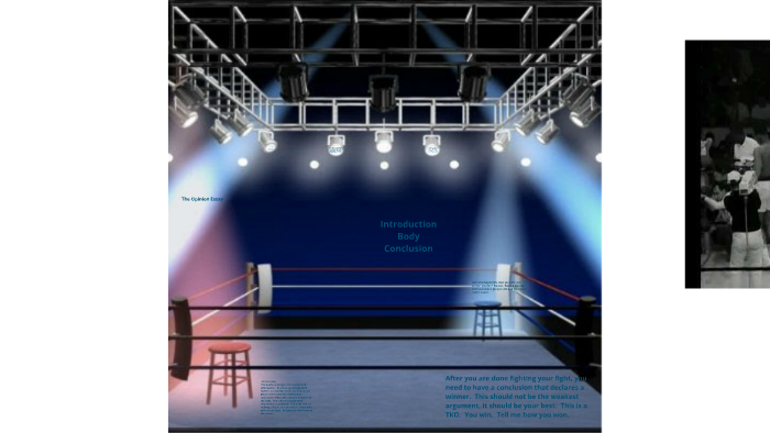 Writing an Opinion Essay- Boxing Analogy by Shelagh Finnigan on Prezi