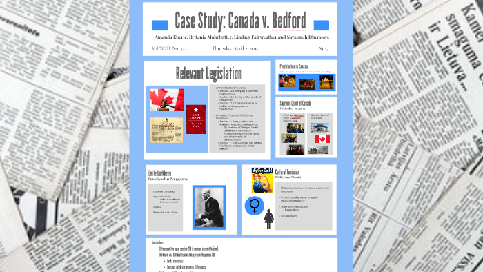 Case Study: Canada v. Bedford by on Prezi