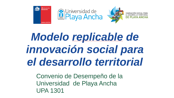 Modelo replicable de innovación social para el desarrollo te by ...