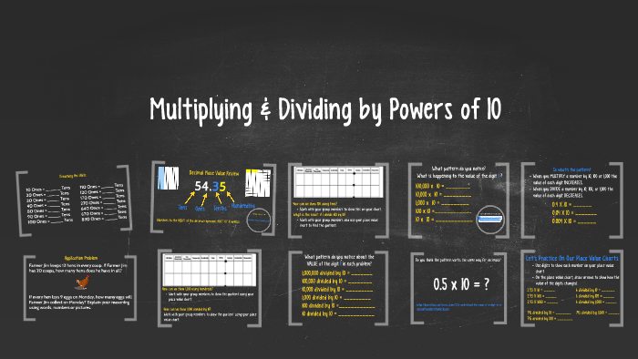 Multiplying & Dividing by Powers of 10 by jennifer bell on Prezi