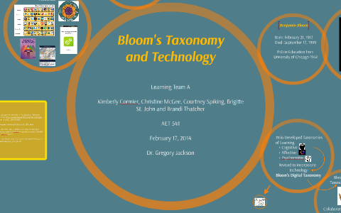 Bloom's Taxonomy and Technology by Christine McGee on Prezi