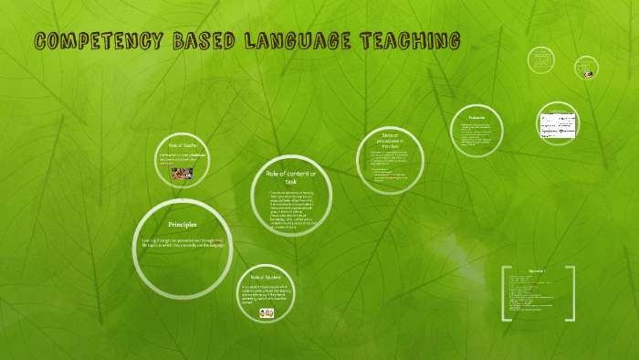 Competency Based Language Teaching by Ana Marquez on Prezi