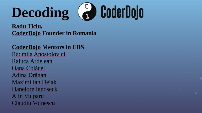 CoderDojo Romania by Raluca Ardelean on Prezi