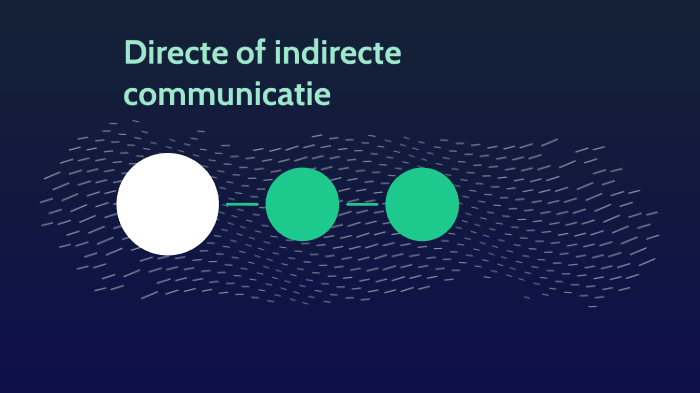 directe of indirecte communicatie by Elise Pieterse on Prezi