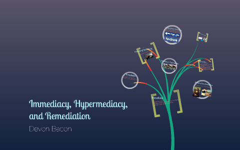 Immediacy, Hypermediacy, and Remediation by Devon Bacon on Prezi