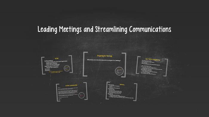 Leading Meetings and Streamlining Communications by Pa Moore on Prezi