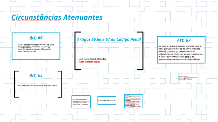 Artigos 65,66 e 67 do Código Penal by Ana Mendes on Prezi
