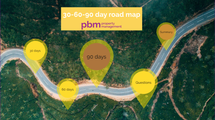 30-60-90 day roadmap by Jess Parmar on Prezi
