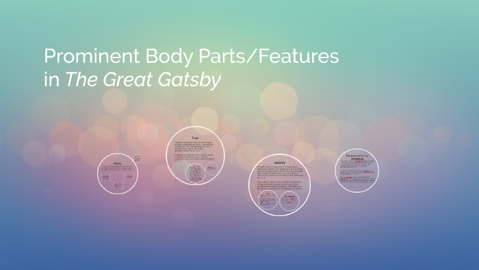 Prominent Body Parts and Features in The Great Gatsby by julia Cazabon ...