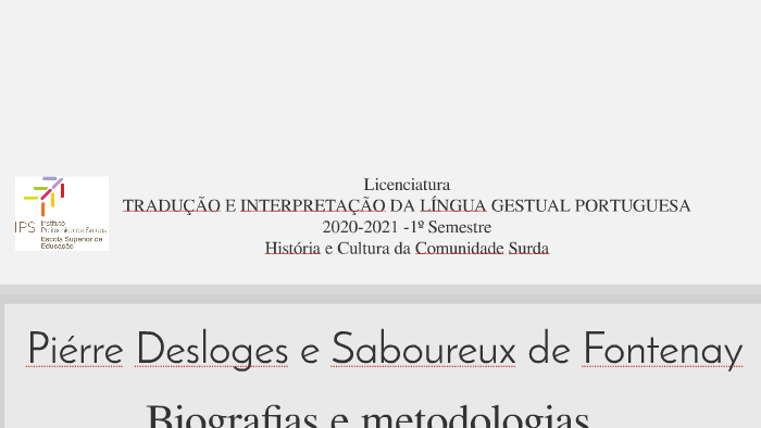 Piérre Desloges e Saboureux de Fontenay by Marta Ferreira on Prezi