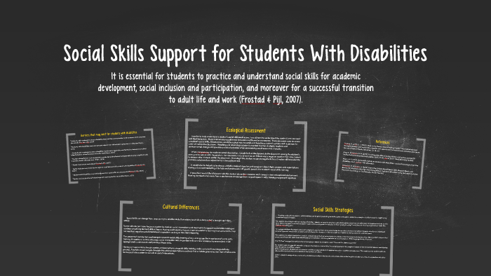 Social Skills Support for Students With Disabilities by Tonya Smith on ...