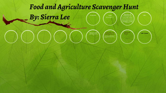 Food and Agriculture Scavenger Hunt by Sierra Lee on Prezi