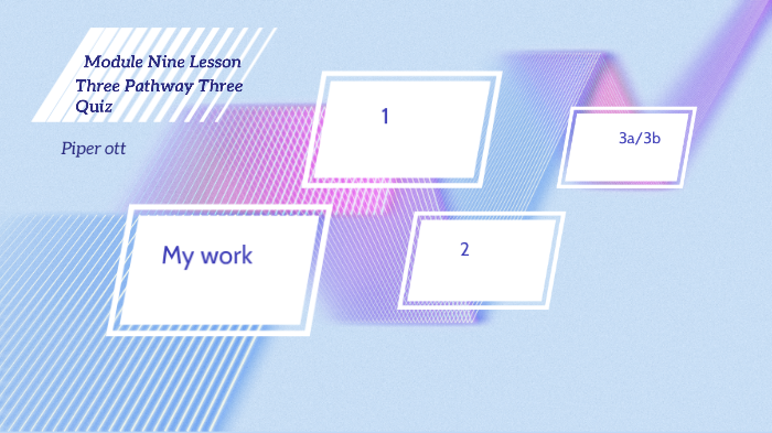 Module Nine Lesson Three Pathway Three Quiz by Liza Mcgue on Prezi