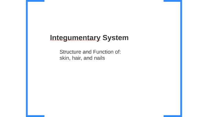 Integumentary System by on Prezi