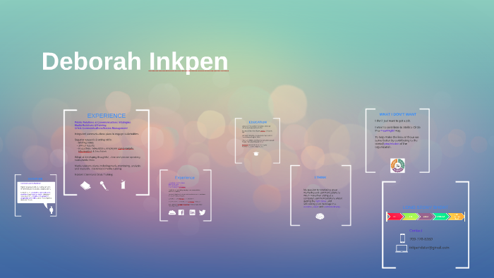 Just who is Deborah Inkpen? by Deborah Inkpen on Prezi