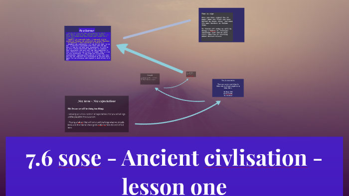 7.6 sose - Ancient civlisation - lesson one by maddison kemp on Prezi