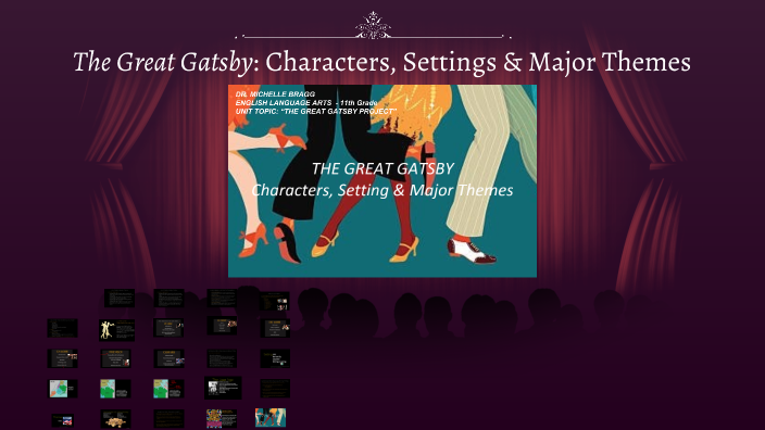 The Great Gatsby: Characters, Settings & Major Themes by Michelle Bragg ...