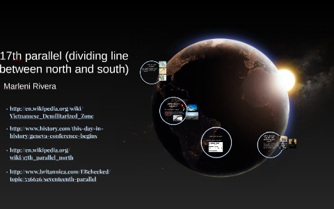 17th parallel (dividing line between north and south) by Marleni Rivera ...