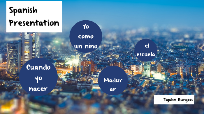 Spanish oral presentation by Tajohn Burgess on Prezi