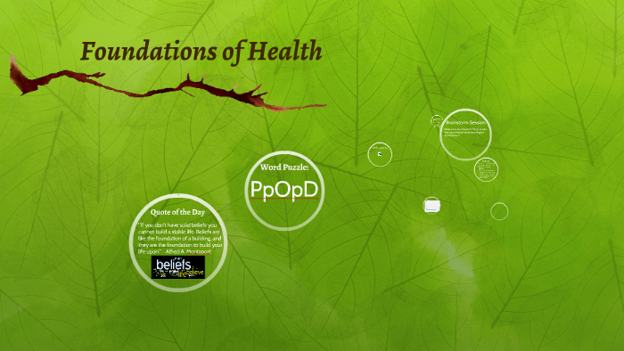 Day #7: Foundations of Health (Nutrition #3) by on Prezi