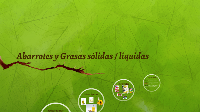 Abarrotes y Grasas sólidas / líquidas by Ericka Arce on Prezi